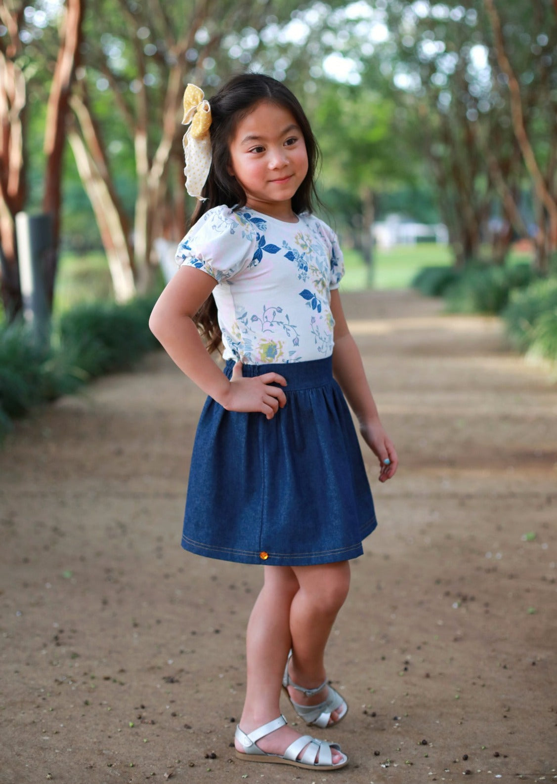 Apple Berry Tee & Skirt FREE PDF Sewing Pattern – Peony Patterns
