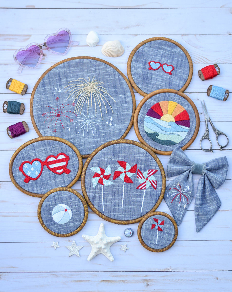 Pinwheel PDF Hand Embroidery Pattern – Peony Patterns